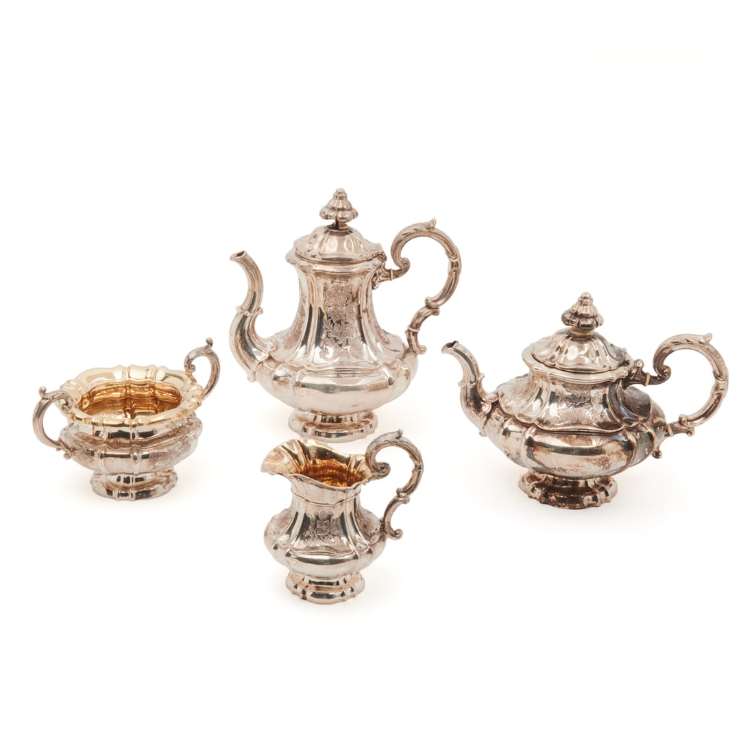 Schott German 800 Silver Tea And Coffee Set Auction
