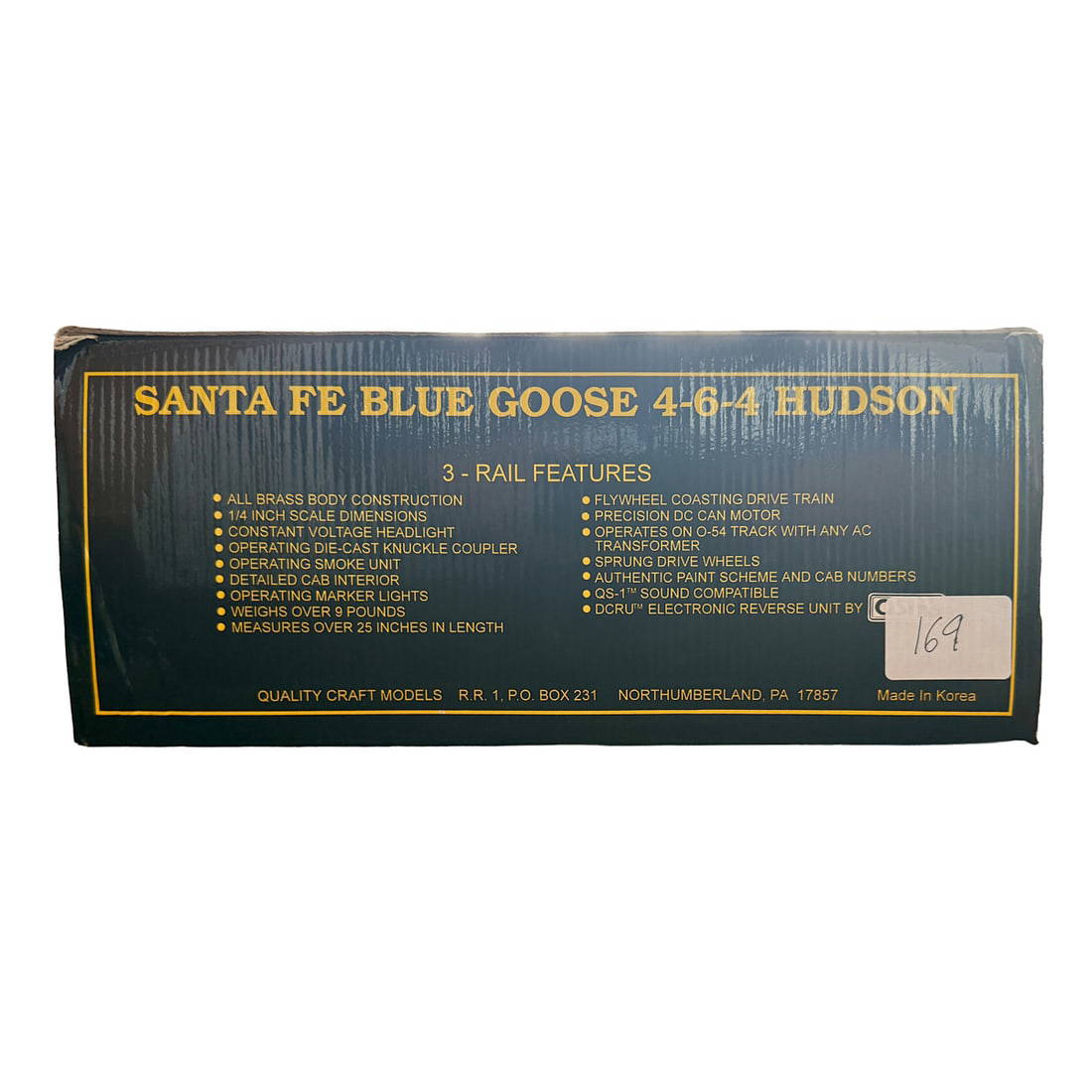 Weaver Santa Fe Blue Goose 4-6-4 Hudson Steam Engine. - Jun 13, 2025 ...