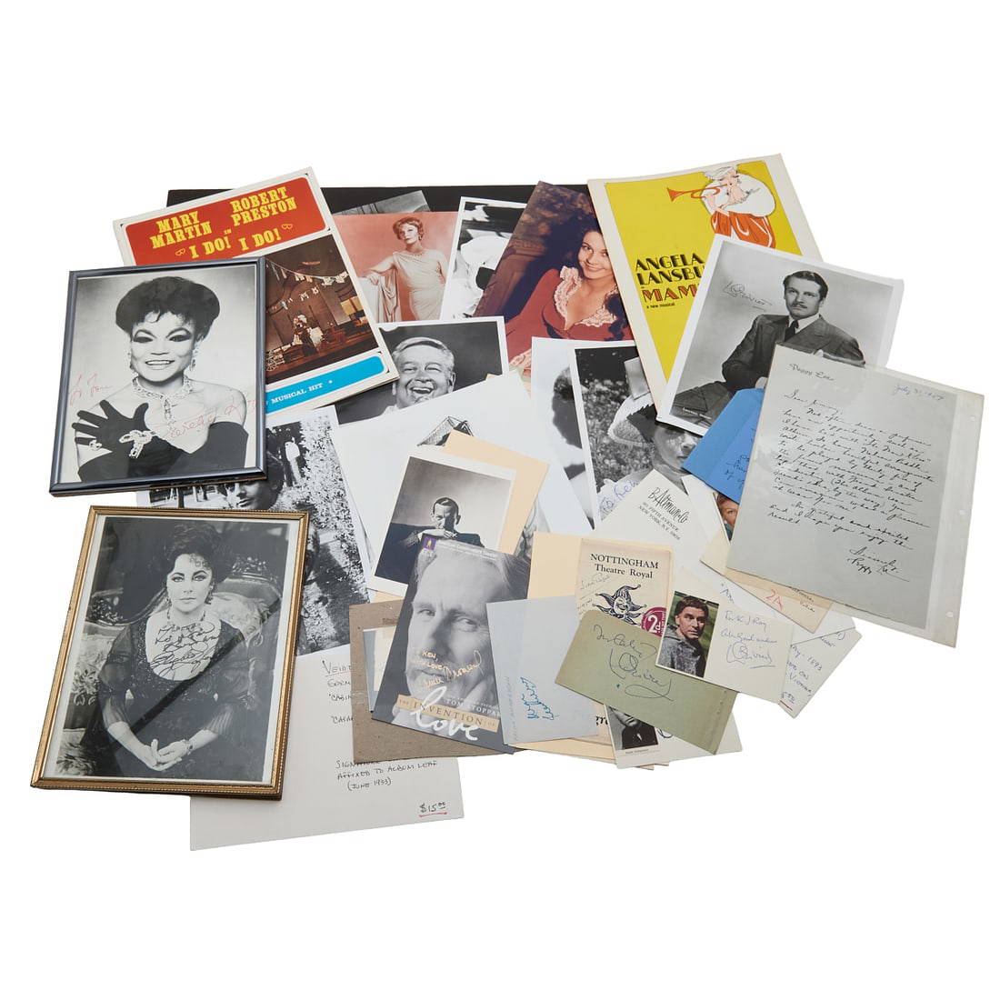 Movie And Popular Singers, Etc. Signed Letters And Photos Auction