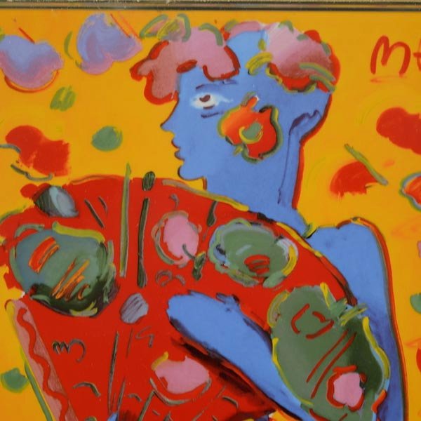 PETER MAX "Fan Dancer" Ceramic plaque - Apr 07, 2013 | Michaan's ...