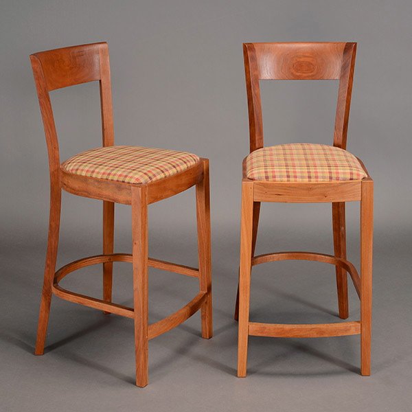 Two Thomas Moser Bar Stools.