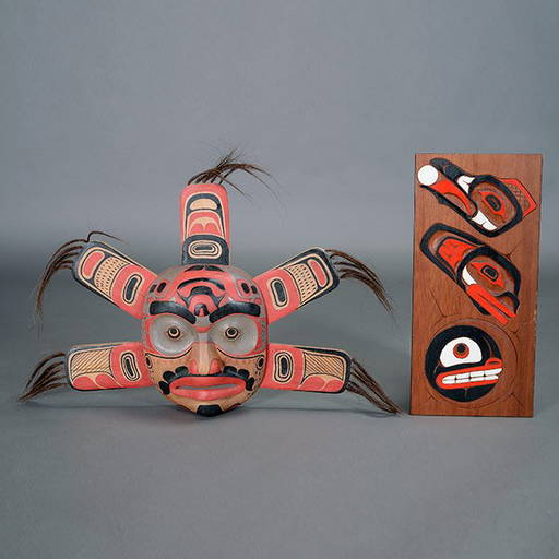 Haida Sun Mask and Panel - Jun 01, 2014 | Michaan's Auctions in CA