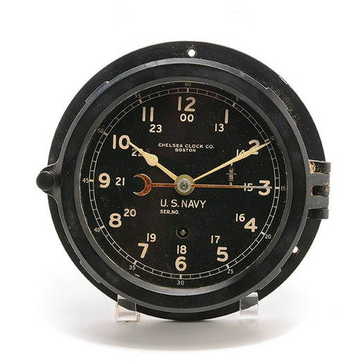 Us Navy Chelsea Clock Co. Boston Ships' Clock