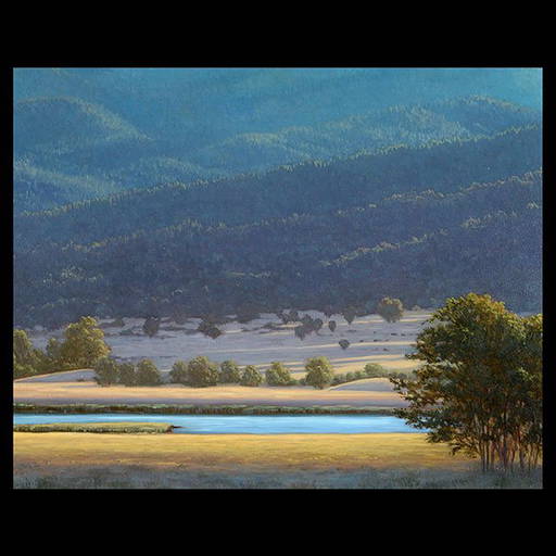 Terry Sauve "early Evening Light And Shadows" Oil.