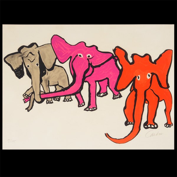 CALDER "Elephants, From Our Unfinished Revolution,