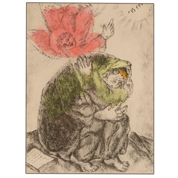 MARC CHAGALL The Bible-Prayer of Isaiah Etching
