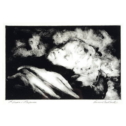 Lawrence Beall Smith "sleeping Child Ii" Monotype.