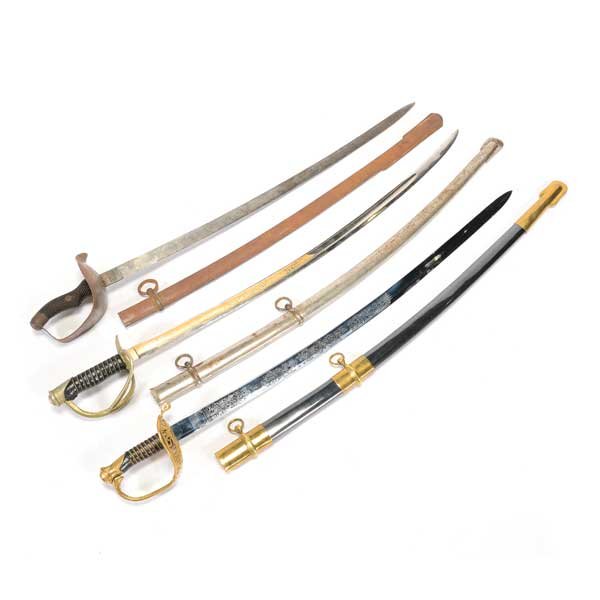 Three Swords With Sheaths