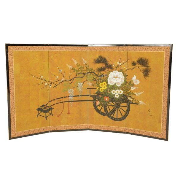 Anonymous Japanese Artist: Flower Cart