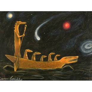 Leonora Carrington British 1917 2011 (oil On Canvas Painting)