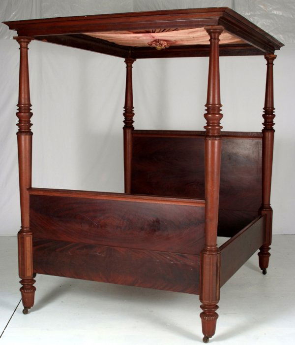 263: Antique Empire Mahogany full Tester Bed - Jan 09, 2010 | North ...