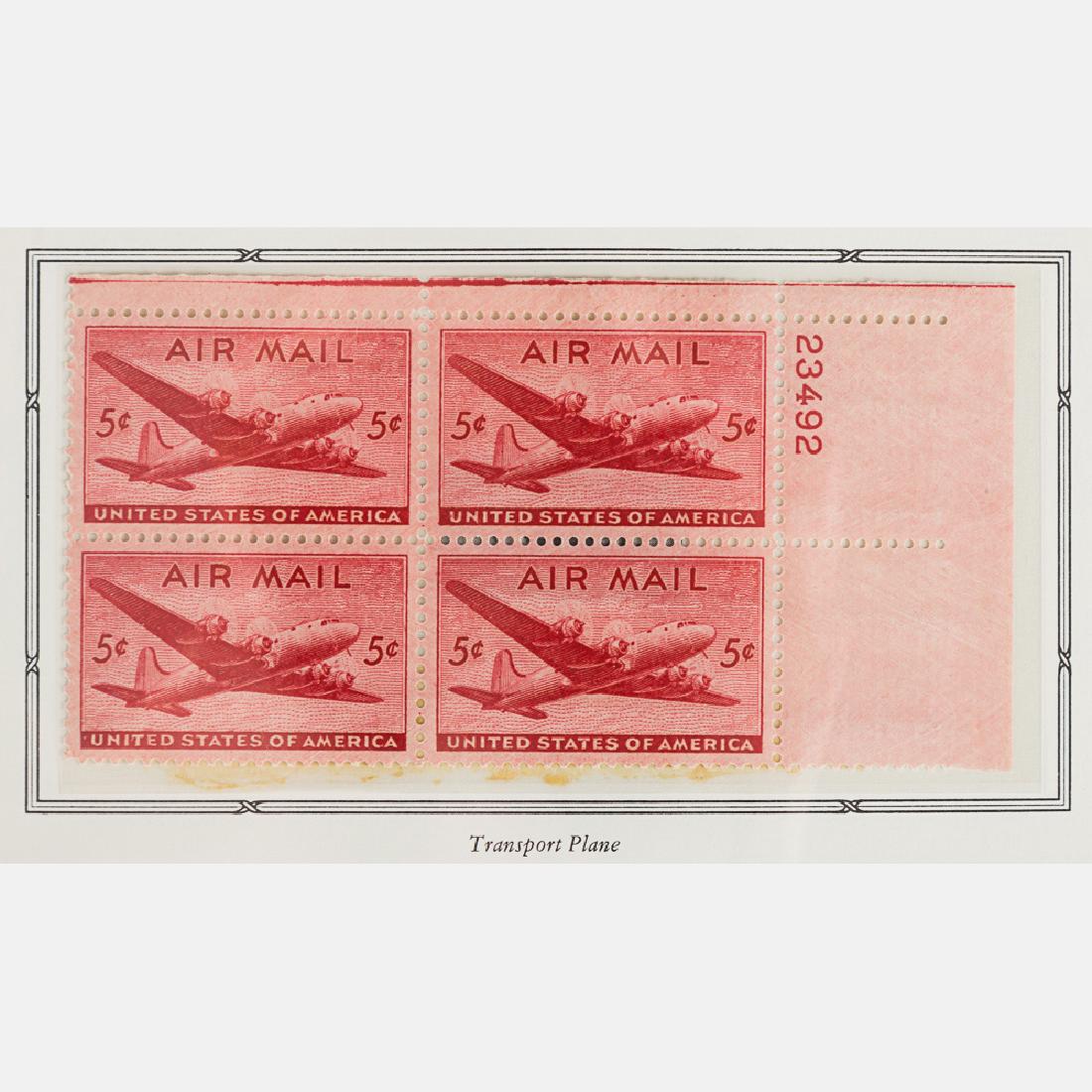 A Collection Of White Ace Airmail Stamps,