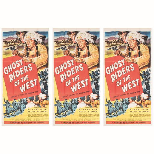 A Group Of Three Vintage 'ghost Riders Of The West'