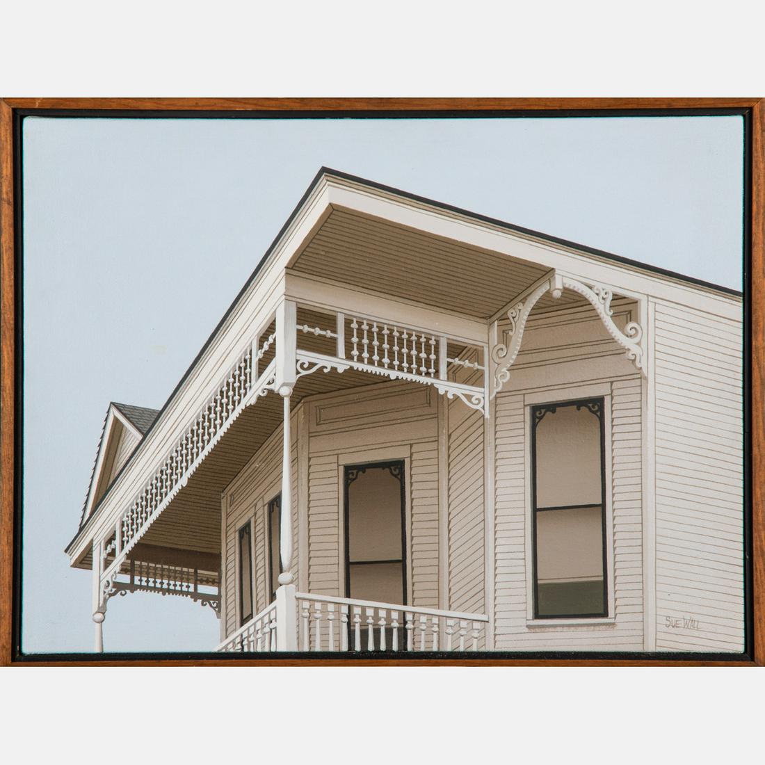 Susan Wall (American, b. 1950) Porch, Acrylic on - Oct 02, 2019 | Gray ...