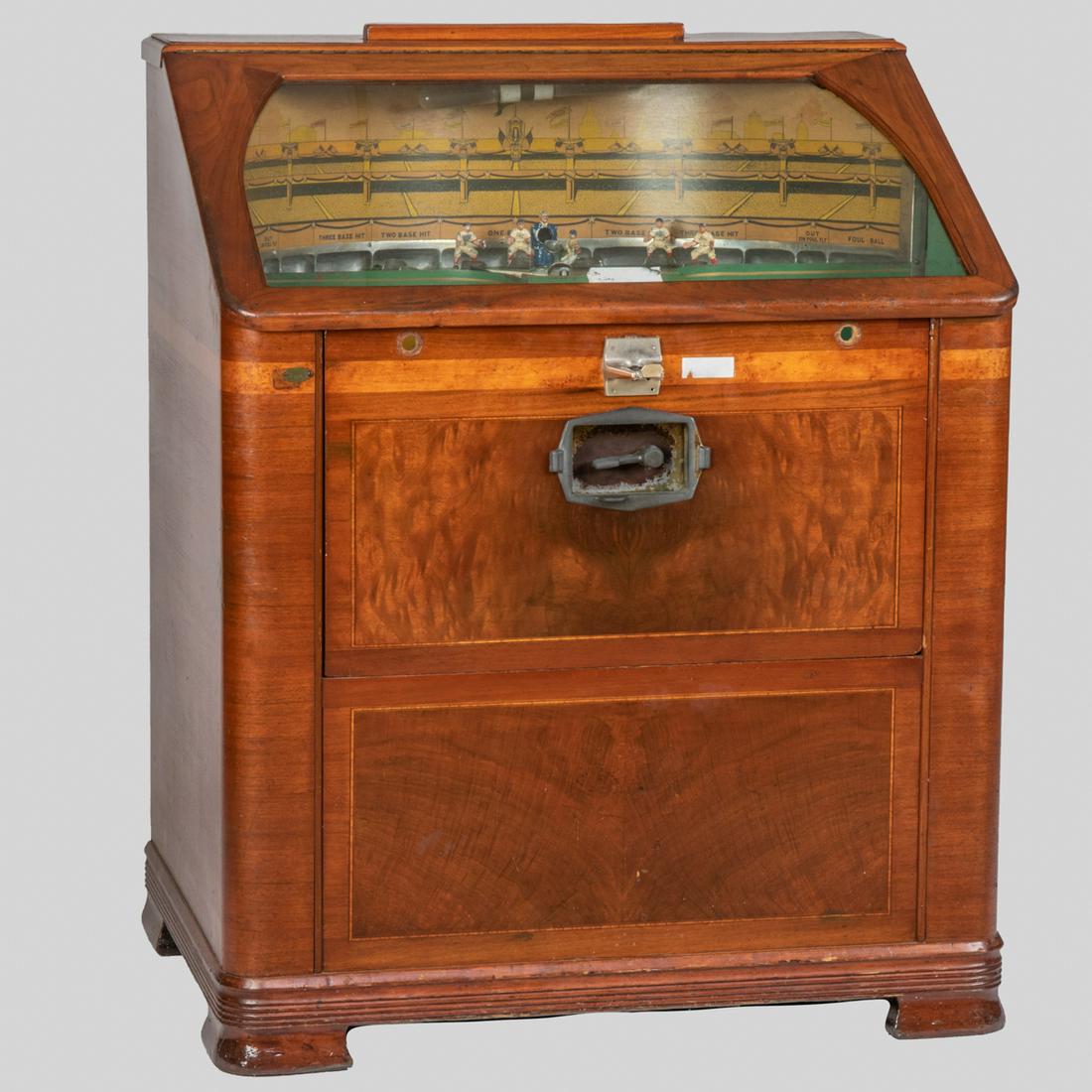 A Coin Operated Rock Ola 1937 World Series Baseball