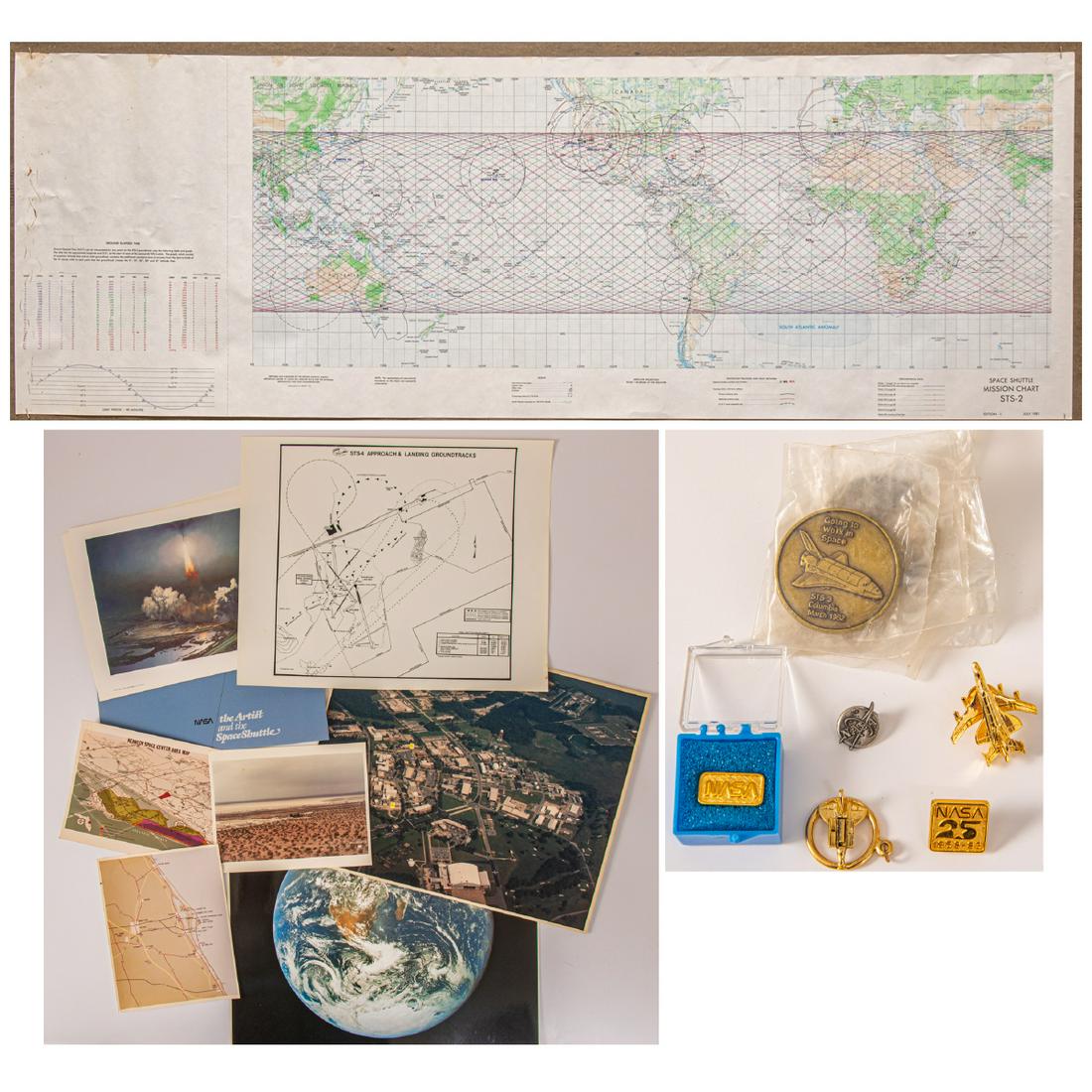 A Collection Of Nasa Space Shuttle Program Memorabilia,
