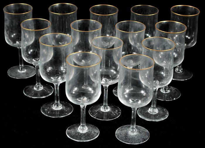 A Set Of 14 Lenox Crystal Stemware, 20th Century,