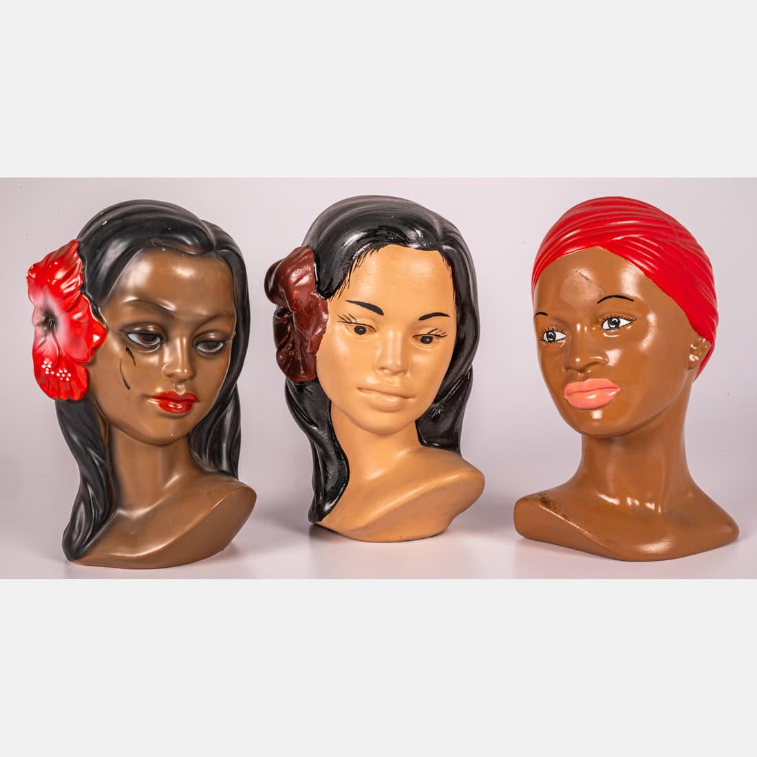 Three Vintage Busts Auction