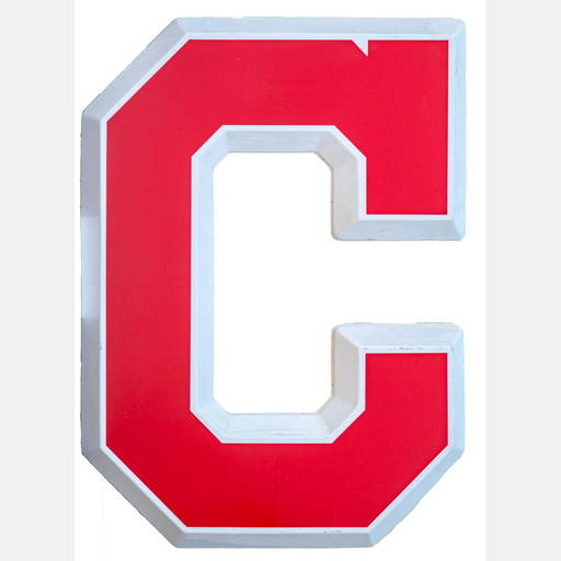 Cleveland Indians Plastic And Metal Block C Ceiling Light Fixture