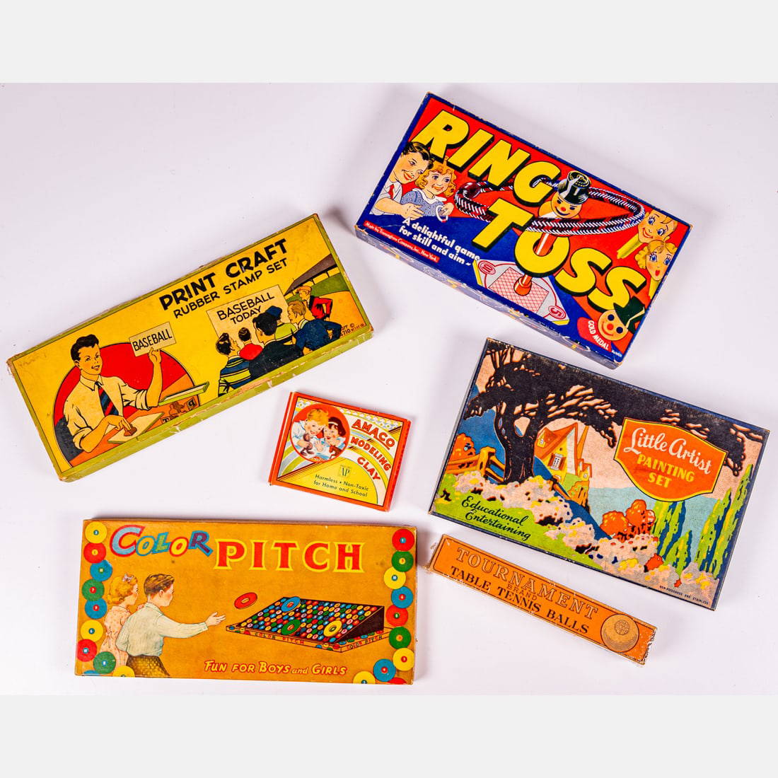 Vintage Children’s Art Kits And Board Games Auction