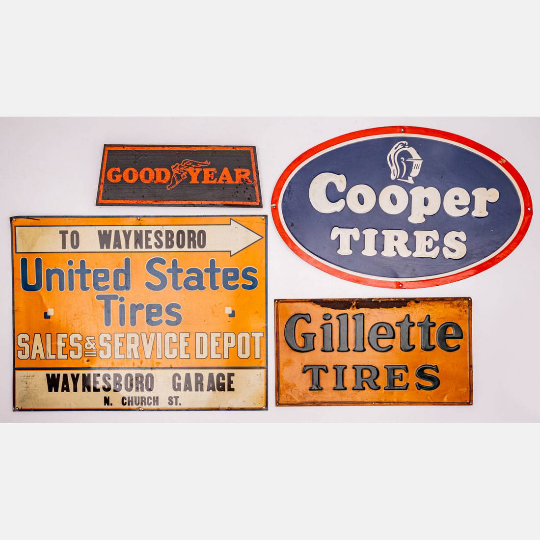 Collection Of Tire Signage Auction