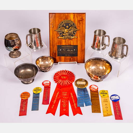 Car Show Ribbons, Cups, Bowls And Plaque