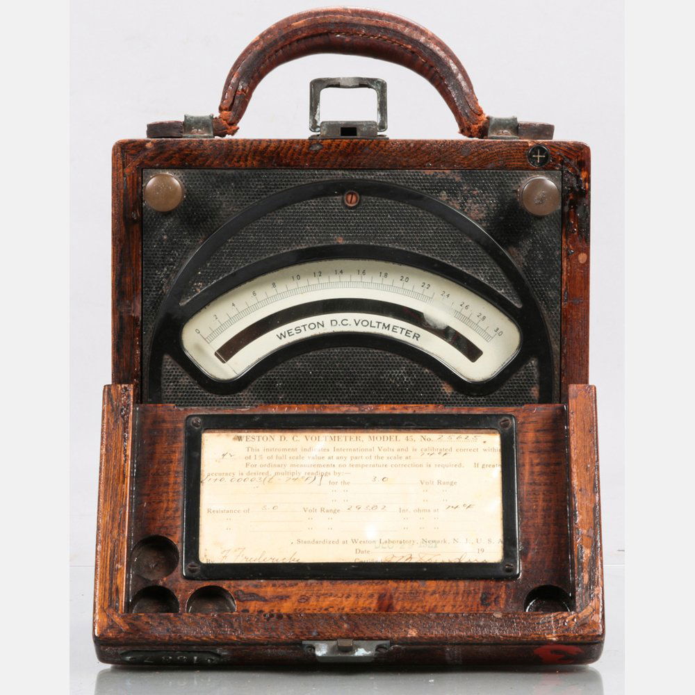 A DC Voltmeter by Weston Electrical Instrument Co.,