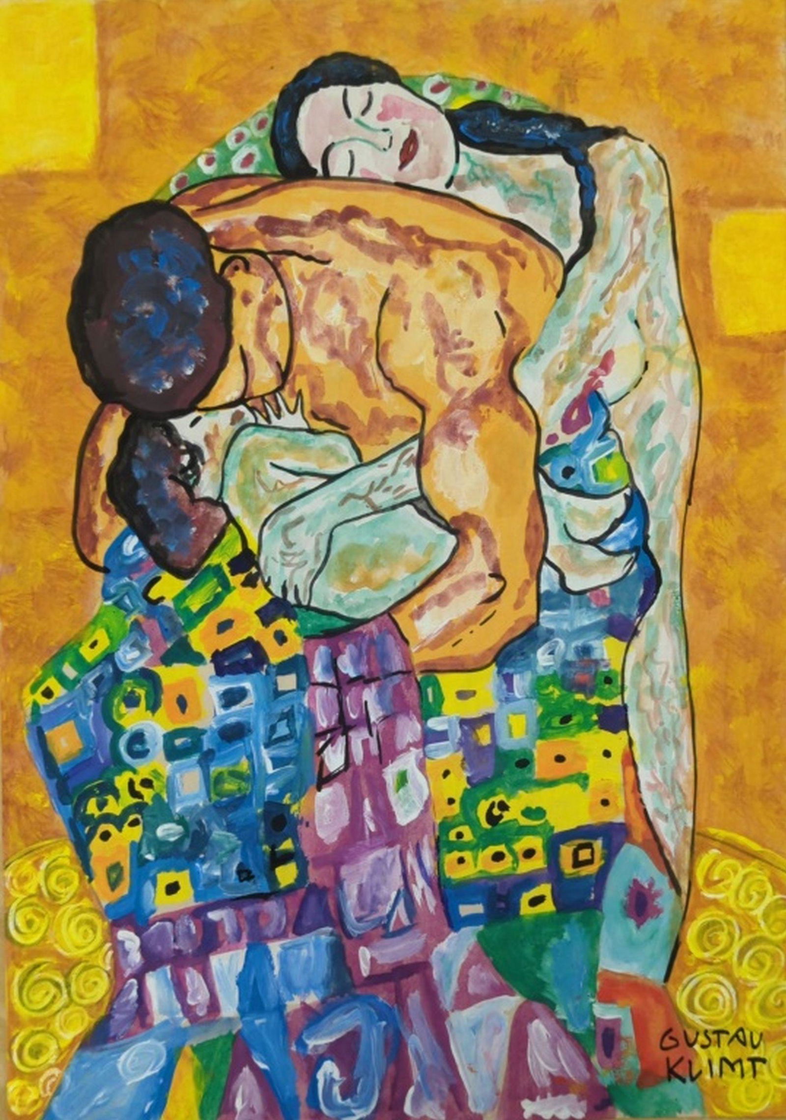 Original in the Manner of Gustav Klimt, The Family - Apr 02, 2023 ...