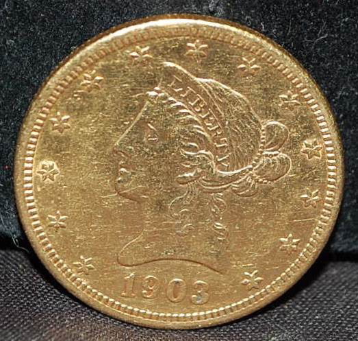 Us 1903 S Ten Dollar Gold Coin