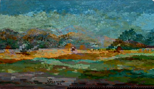 Original In The Manner Of Georges Seurat, Oil