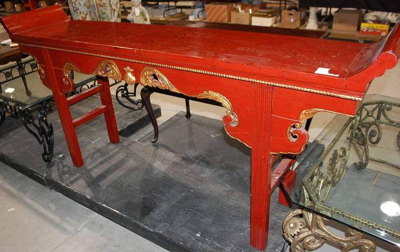 070: Chinese Red Altar Table