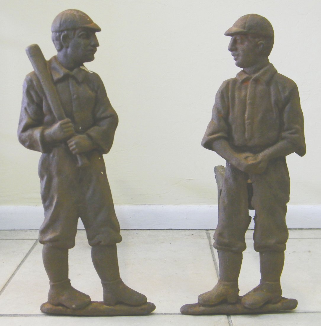 RARE PAIR OF IRON BASEBALL PLAYER ANDIRONS - May 19, 2013 | Aardvark ...