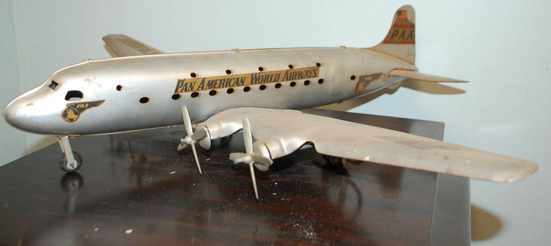 VINTAGE PAN AM METAL TOY AIRPLANE - Nov 17, 2013 | Charles Pharr in GA