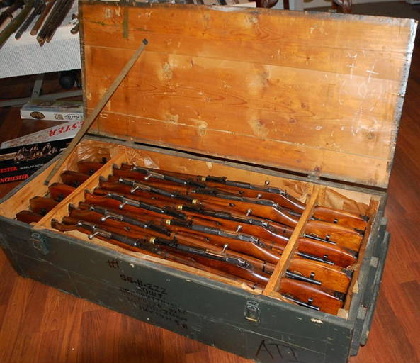 Complete Original Case 20 Gun Set Mosin Nagant Rifles