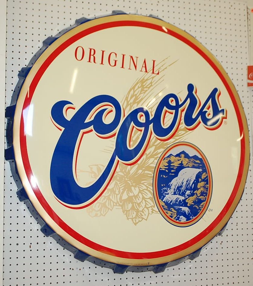 COORS BOTTLE CAP SIGN