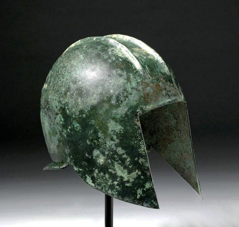 Fine Greek Illyrian Bronze Helmet