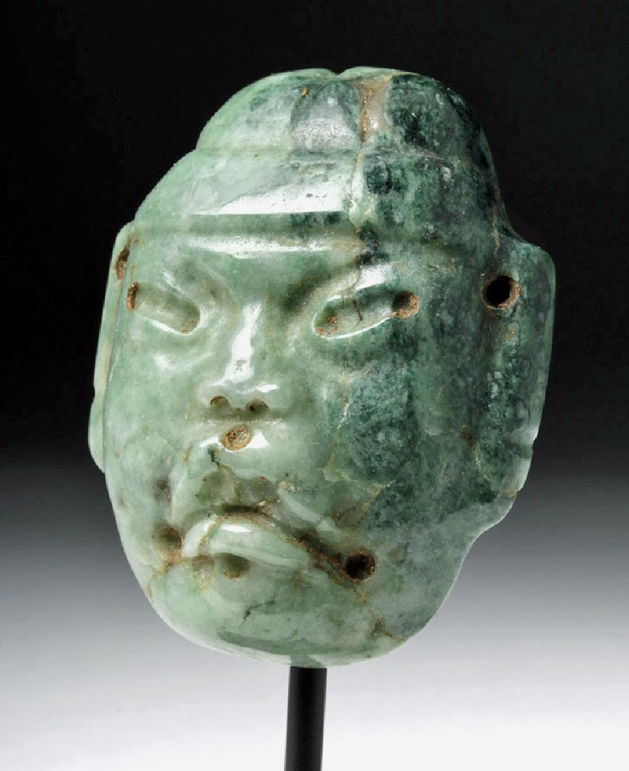 Important / Beautiful Olmec Jade Maskette