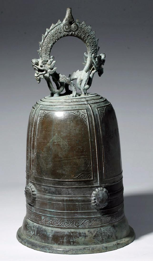 Huge / Translated Chinese Qing Dynasty Bronze Bell