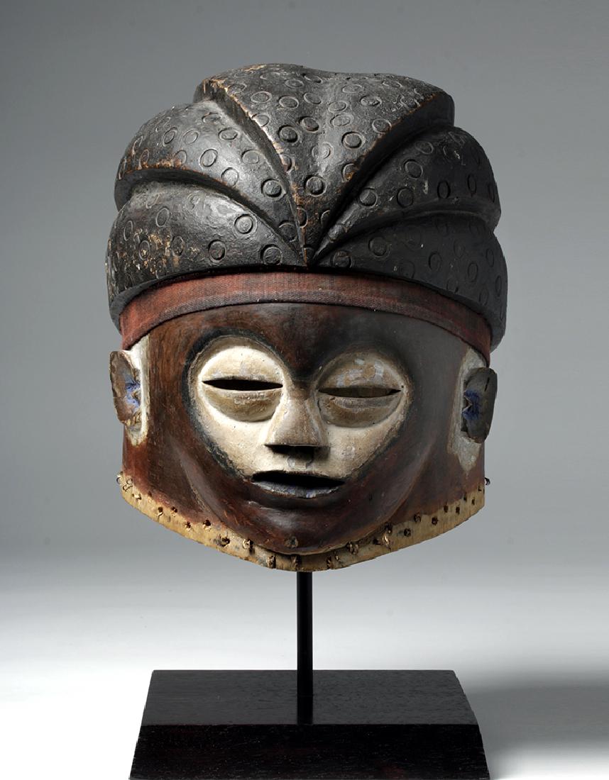 20th C. Kwese Mbala Wood Helmet Mask, ex-Christies