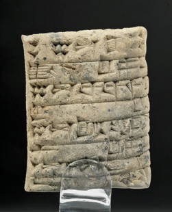 Late Ur Iii Pottery Cuneiform Biscuit Translated