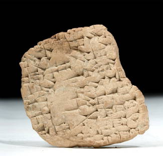 Late Ur Iii Pottery Cuneiform Biscuit Translated