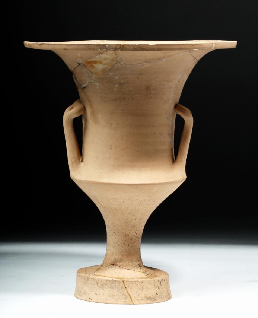 Desirable Ancient Greek Buff Calyx Krater
