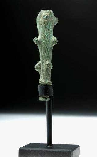 Roman Bronze Amulet Club Of Hercules