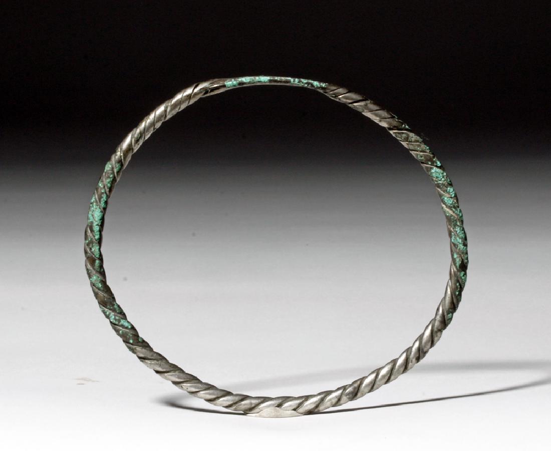 Ancient / Authentic Viking Twisted Silver Torc