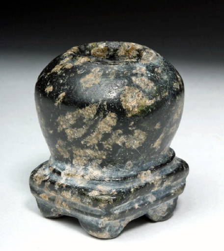 Egyptian Breccia Stone Kohl Jar