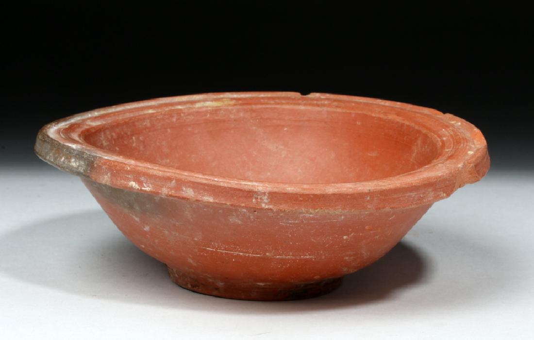 Ancient Roman Red Ware Pottery Bowl