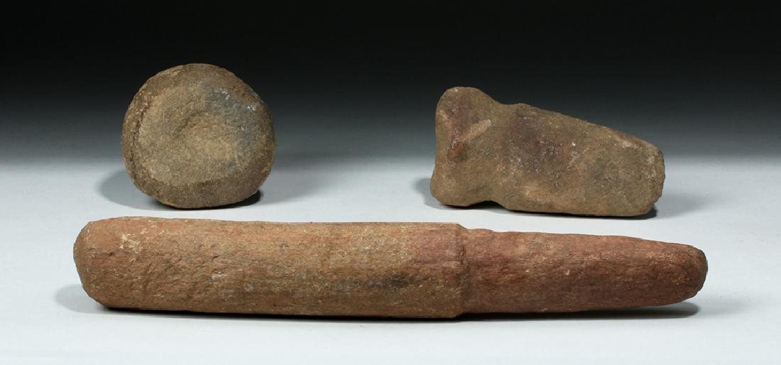 Trio Of Native American Stone Tools