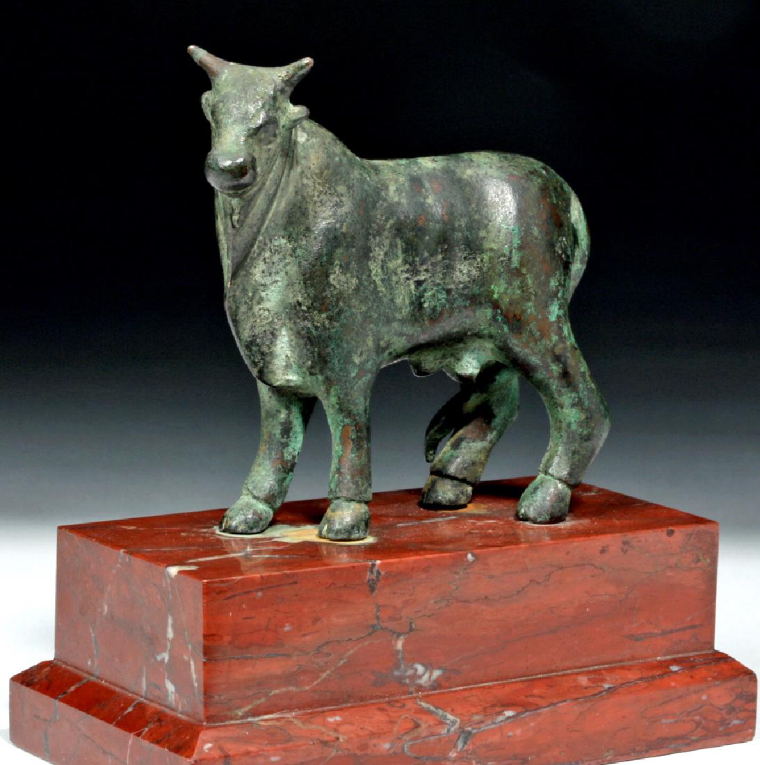 Roman Bronze Bull Striding