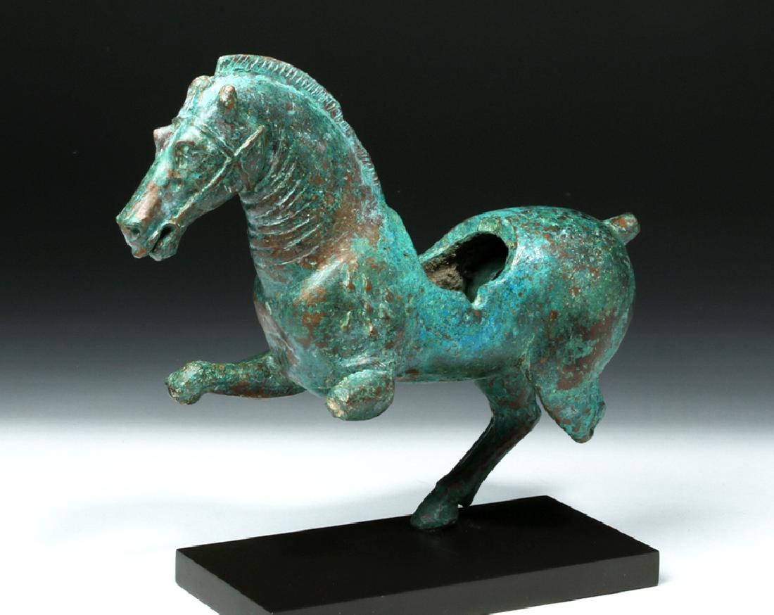 Important Hellenistic Bronze Statue of Bucephalus