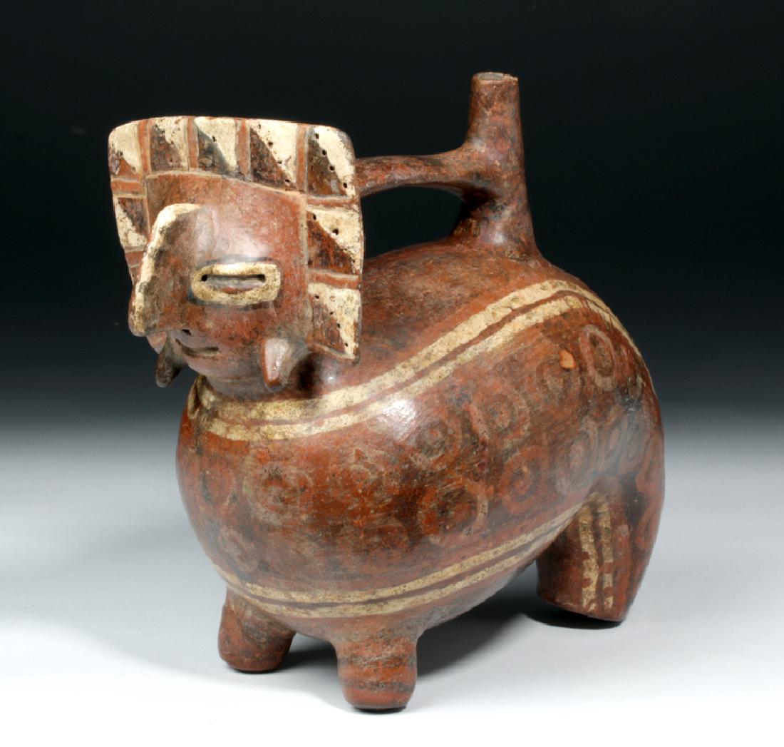 Chavin / Vicus Polychrome Shaman Transformation Vessel